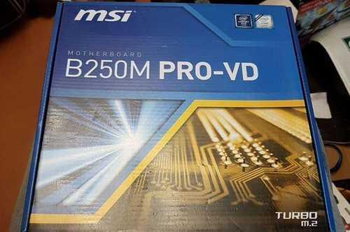 Материнская плата MSI b250m pro-vd