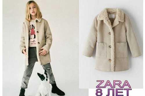 Новая дубленка Zara 8 лет 128 см