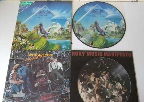 Picture Disc LP Asia Who Roxy Music Пластинки