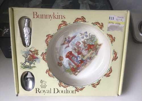 Royal Doulton Англия детский набор тарелка ложка
