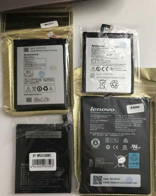 Новые Аккумуляторы Lenovo P780, S60, A5000, A1000