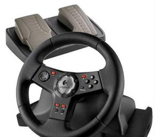 Игровой руль с педалями logitech formula