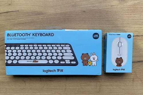 Комплект клавиатура + мышь Logitech Line Friends K