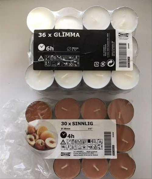Свечи греющие IKEA sinnlig, glimma