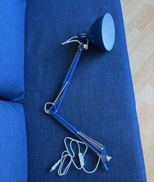 Настольная лампа IKEA терциал синяя