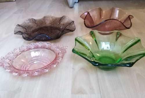 Посуда, цветное стекло