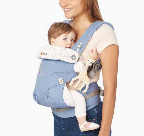 Ergobaby 360, жираф Софи, Sofie la giraffe. Голуб