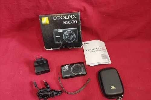 Фотоаппарат Nikon Coolpix S3500 как новый