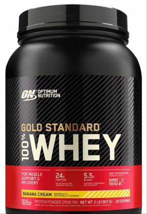 Optimum Nutrition 100 Whey protein 908 грамм