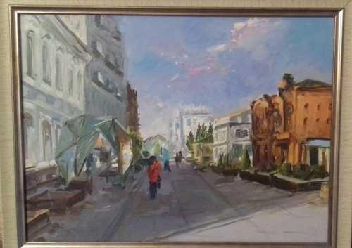 Картина "На улице Валиханова" худ. Т. Давыдова