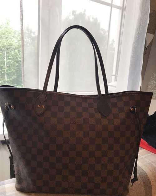 Louis Vuitton neverfull mm сумка шоппер оригинал