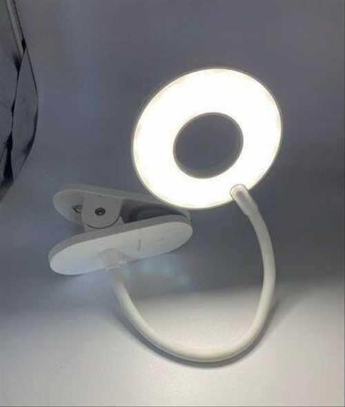 Беспроводная настольная LED лампа с клипсой