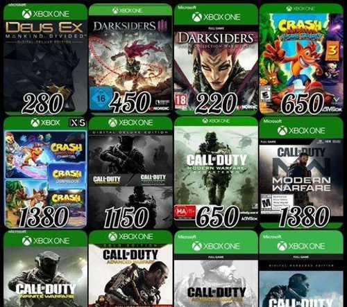 Игры Xbox One & Xbox Series XS. Ключи