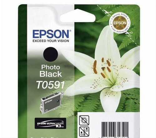 T0591 (Bk) Тех пак Картридж epson оригинальный