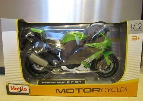 Модель мотоцикла Kawasaki ZX-10R (2008-10г) 1/12