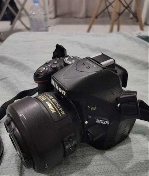 Фотоаппарат Nikon D5200 + Nikkor AF-S 35mm