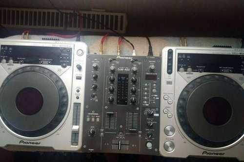 Pioneer DJM 400 + Pioneer CDJ-800 MK2 (2шт)