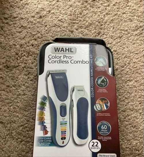 Машинка для стрижки волос + триммер Wahl ColorPro