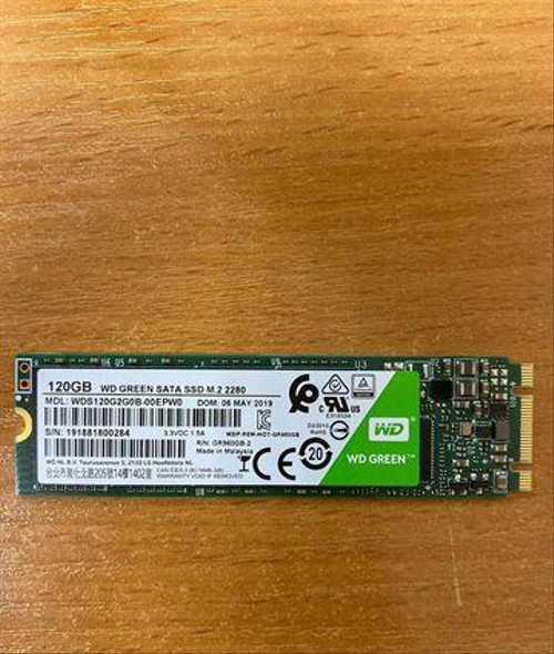 Накопитель WD 120GB Green M.2 2280 SATA III