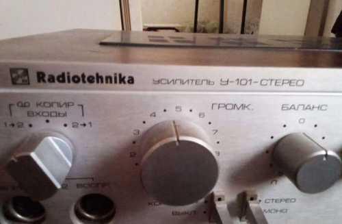 Усилитель у 101 стерео radiotehnika схема