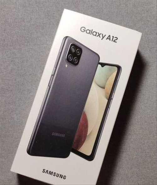 Samsung Galaxy A12 2021 Nacho 4-64, черный, новый