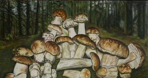 Картина Белые грибы из леса возле хутора Вихляевск