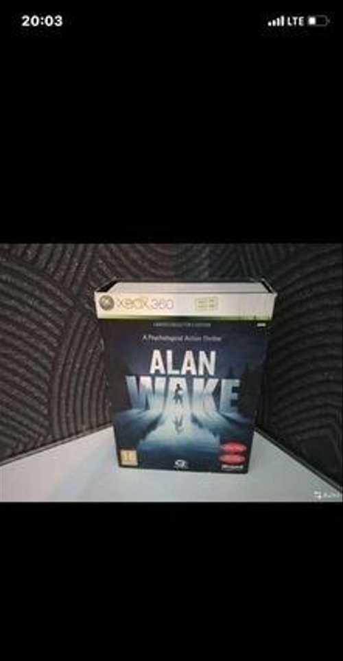 Alan wake коллекционное издание для xbox 360