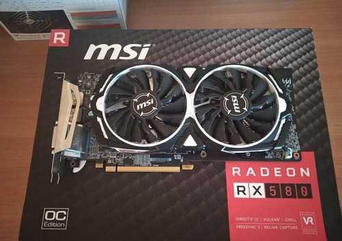 MSI Radeon RX580 armor 4G OC