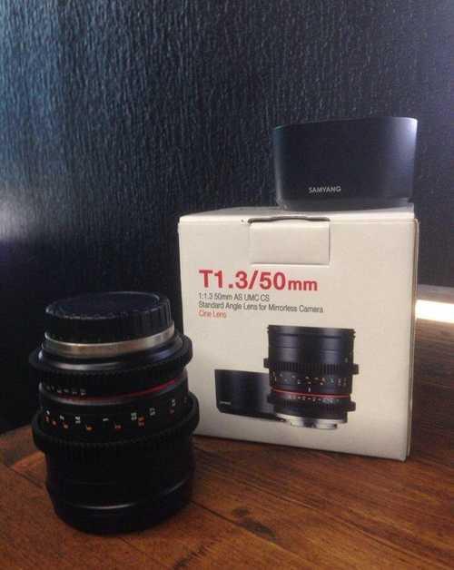 Объектив Samyang Cine Lens 50 mm T1.3 MFT