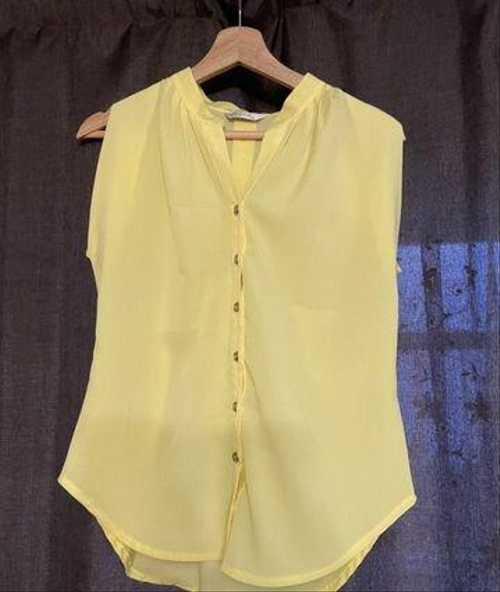 Блузка женская шелкавая лимонная