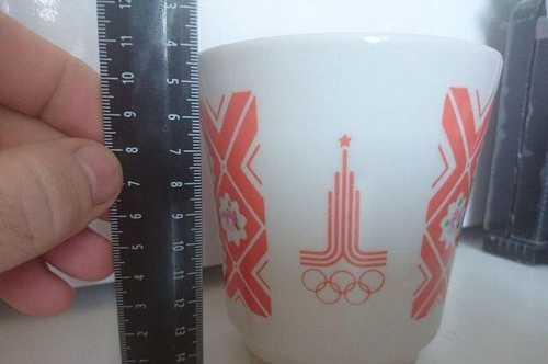 Сувенирная кружка с Олимпиады 1980 Дулево СССР