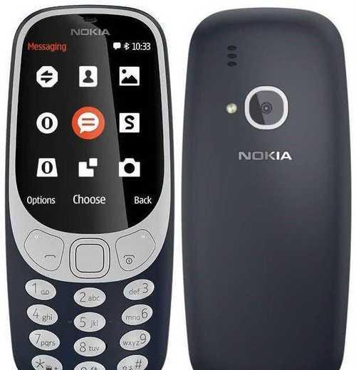 Nokia 3310 dual sim blue новый, оригинал