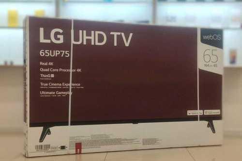 Телевизор LG 65UP 75006LF Led, Hdr 65" (2021) черн