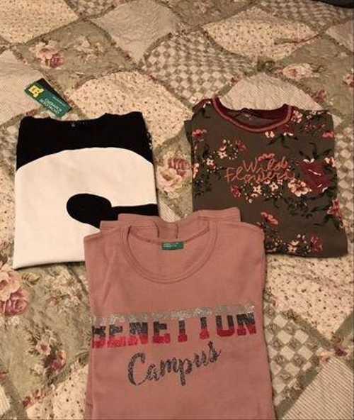 Джинсы Zara, футболки Benetton, юбки, толстовки