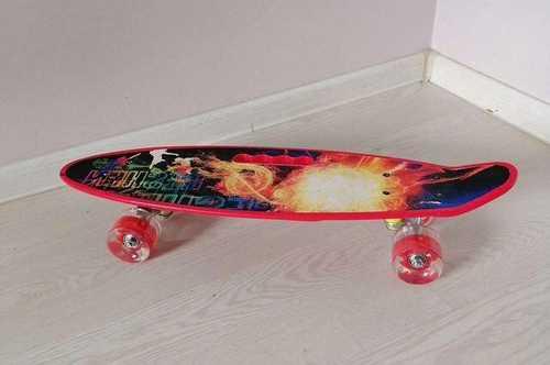 Пенни борд красный взрывные танцы Penny board 60см