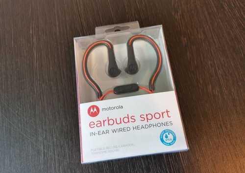 Новые наушники Motorola Earbuds Sport