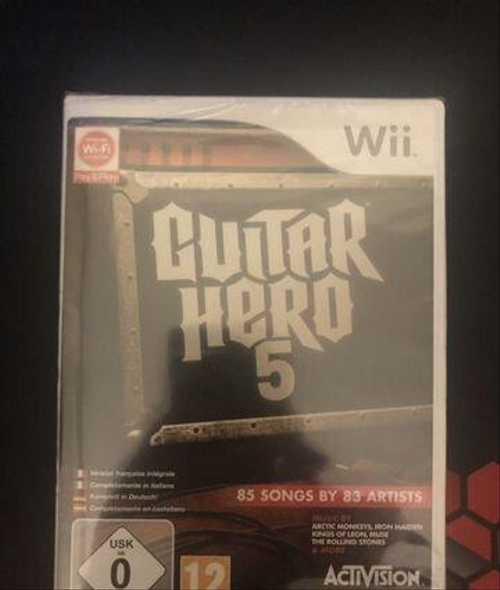 Диск Guitar Hero 5 Wii