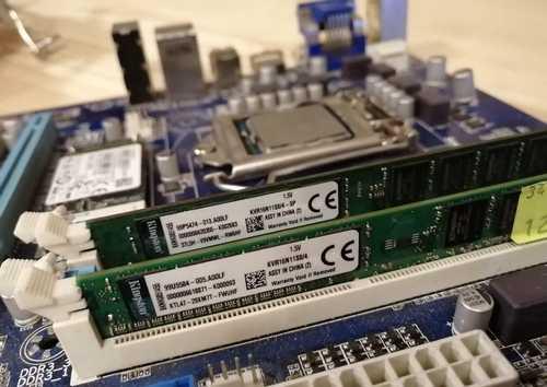 Память Kingston DDR3 1600 2x4 11-11-11-28