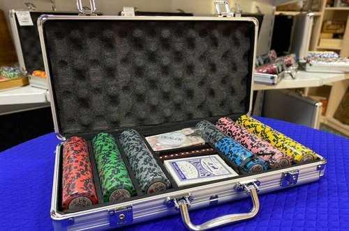 Набор для покера Black Crown на 300 фишек