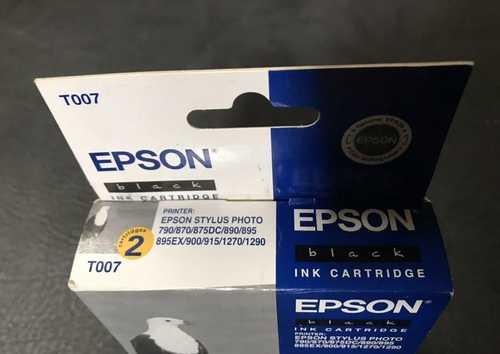 Картридж Epson T007 новый оригинальный