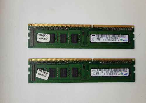 Оперативная память Samsung DDR3 1333 dimm 2Gb х 2