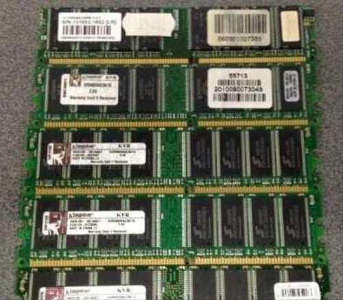 1Gb одним модулем PC-3200 DDR400 Kingston 1Гб, DDR