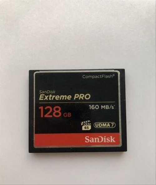 Карта памяти SanDisk CompactFlash 128 GB