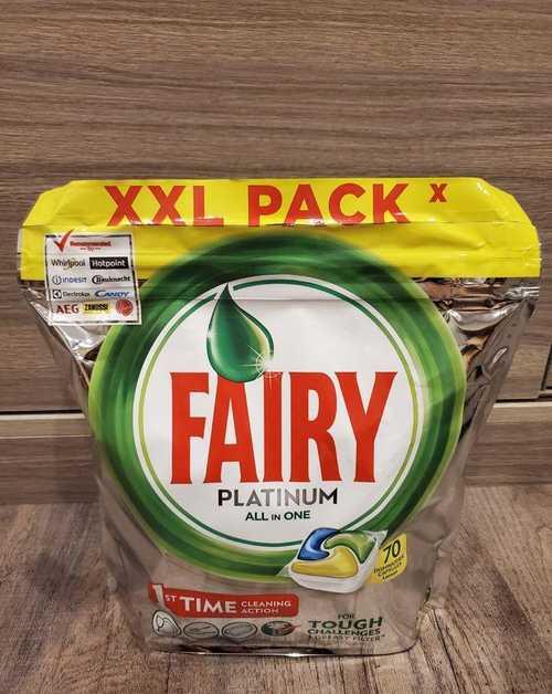 Fairy Platinum All in 1. Для посудомойки (70 шт.)