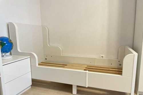 Детская раздвижная кровать IKEA busunge бусунге