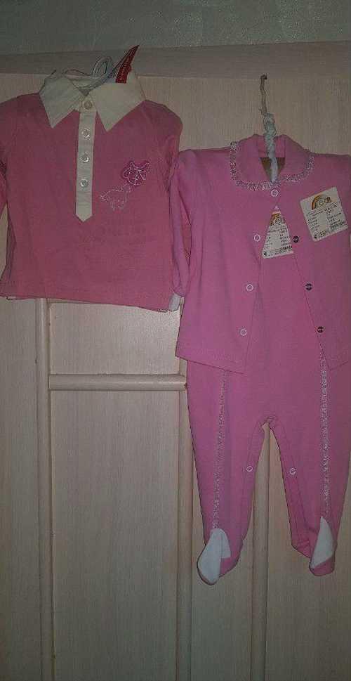 Комбинезон и 2 кофточки