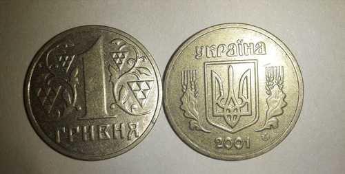 1 гривна Украины 2001-2006 г. г