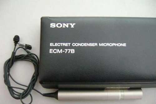 Петличный микрофон Sony ECM- 77B (проф. уровень)