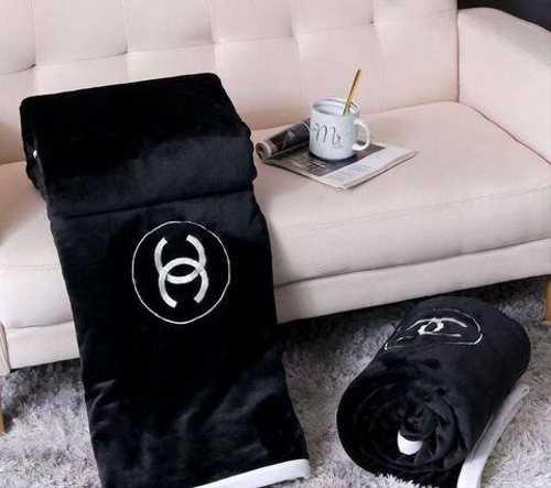 Плед chanel черный