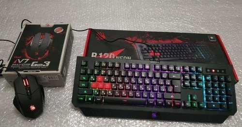Игровой комплект клавиатура и мышь A4tech Bloody V